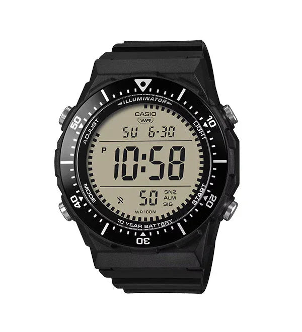 Casio Illuminator Extra Long Strap 10-Year Battery 100 M Water ...